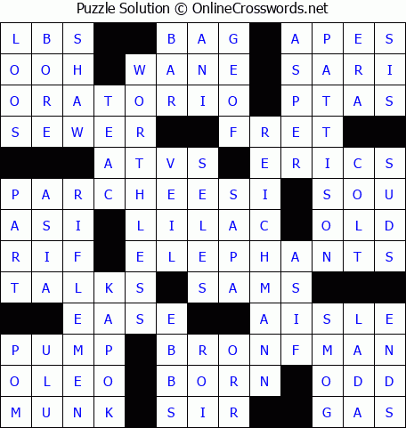 Solution for Crossword Puzzle #6160